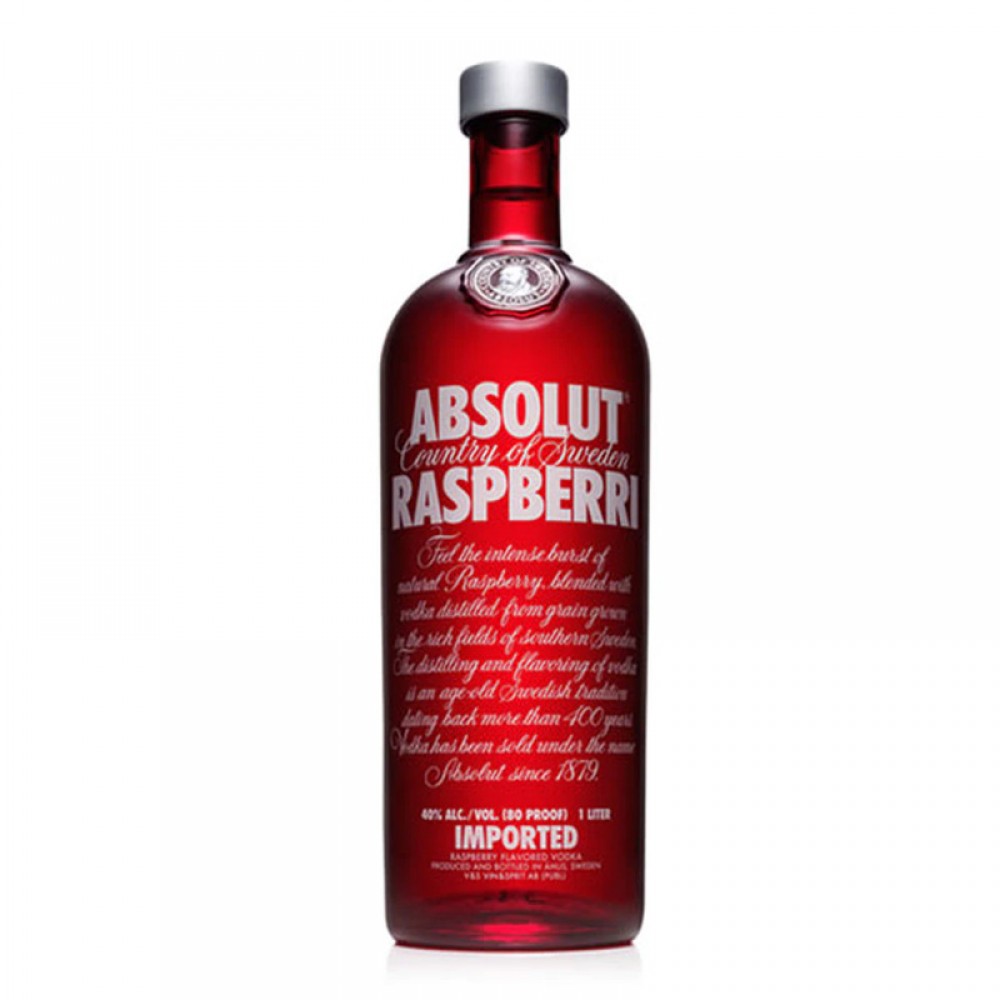 Absolut Vodka (Raspberri) - litre